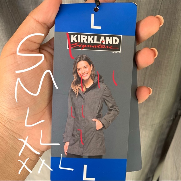 Kirkland Signature | Jackets & Coats | Kirkland Light Grey Rain Coat ...